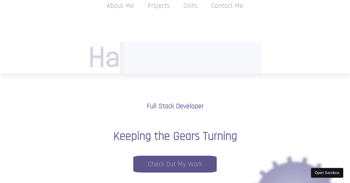 portfolio - Codesandbox