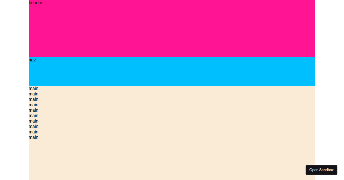 sticky-header(no js) - Codesandbox