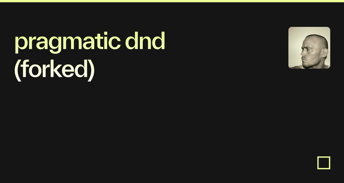 pragmatic dnd (forked) - Codesandbox