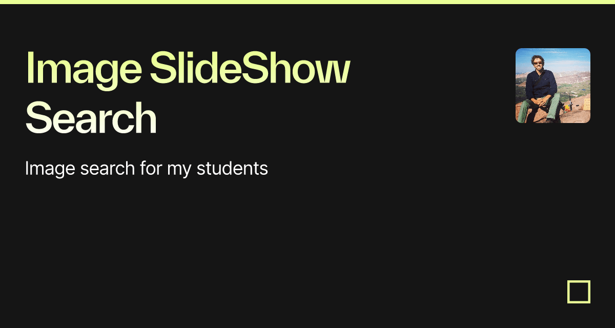 Image SlideShow Search - Codesandbox