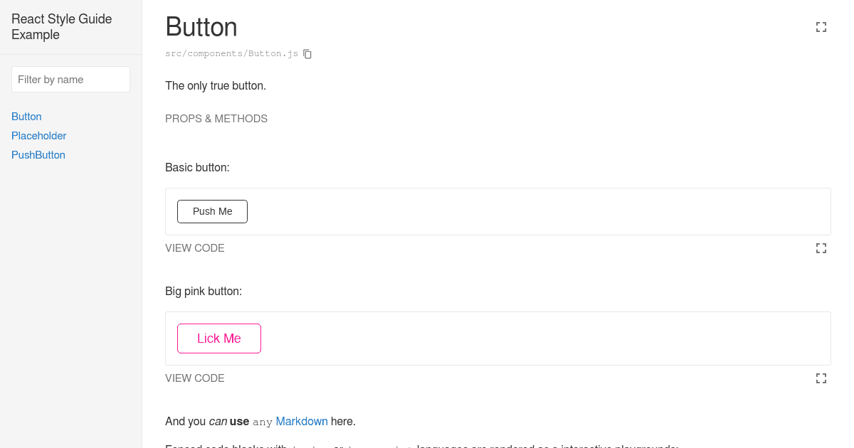 react-styleguidist-example - Codesandbox