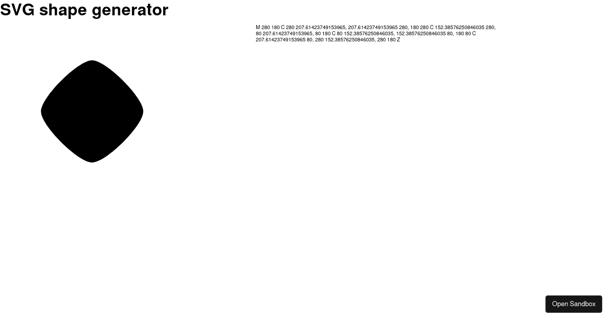 generate svg polygon - Codesandbox
