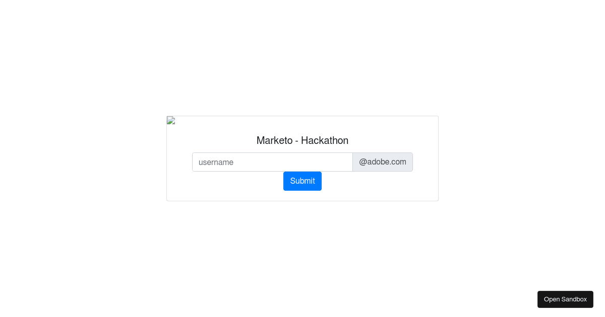 marketo-hackathon - Codesandbox