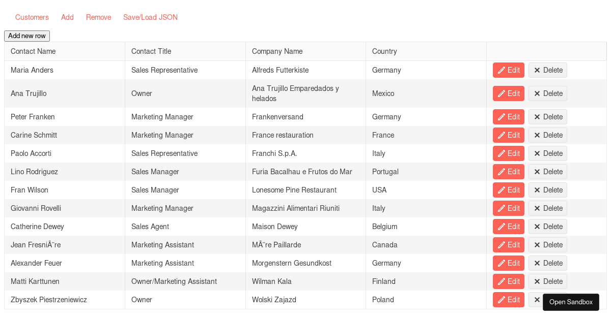 Vue Template - Codesandbox