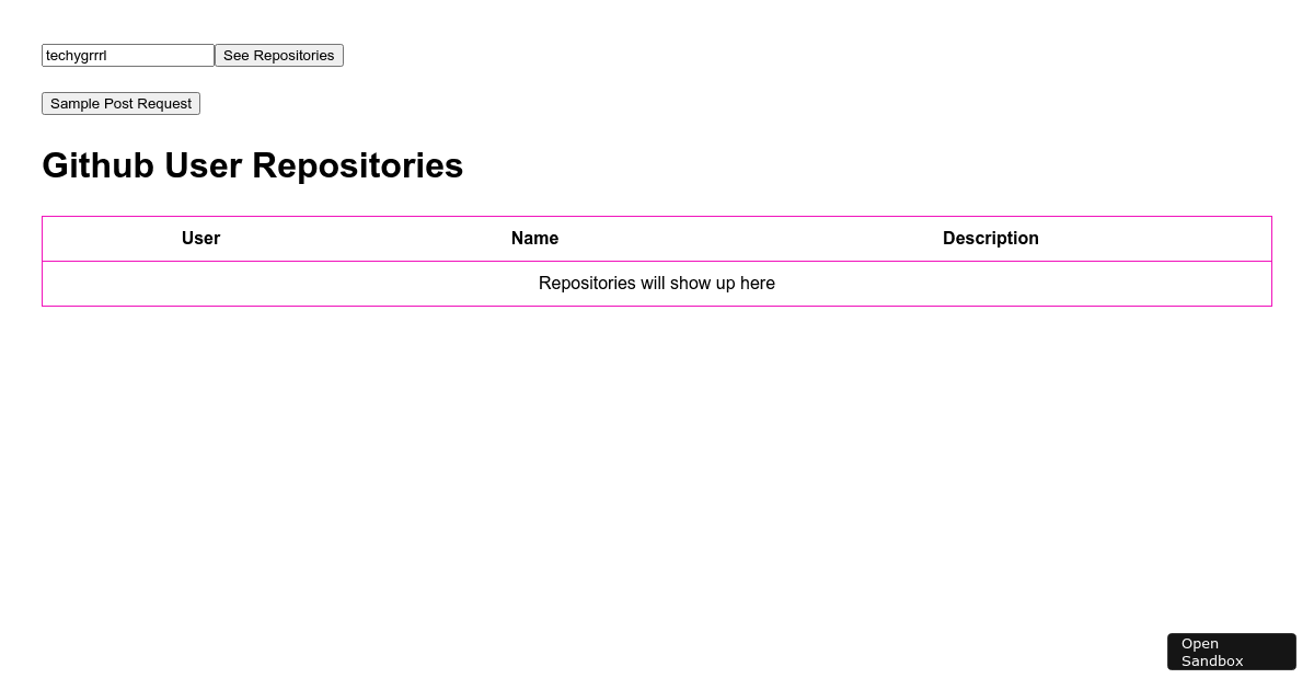 Generic Get Requests With Typescript And Fetch Codesandbox
