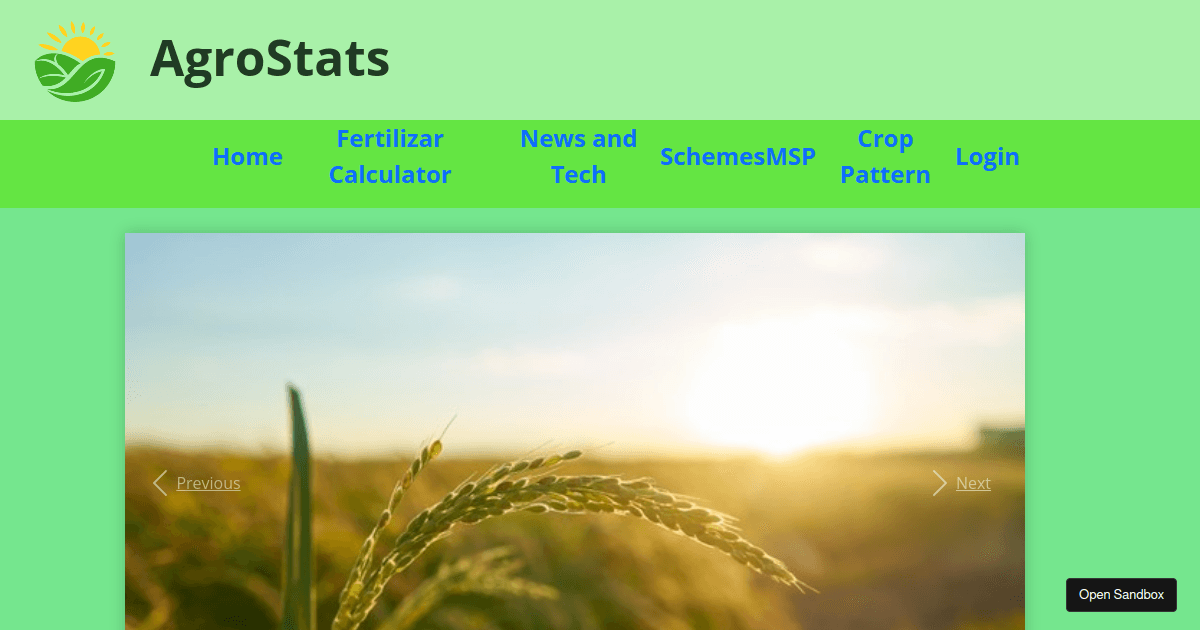 Farmers-portal - Codesandbox