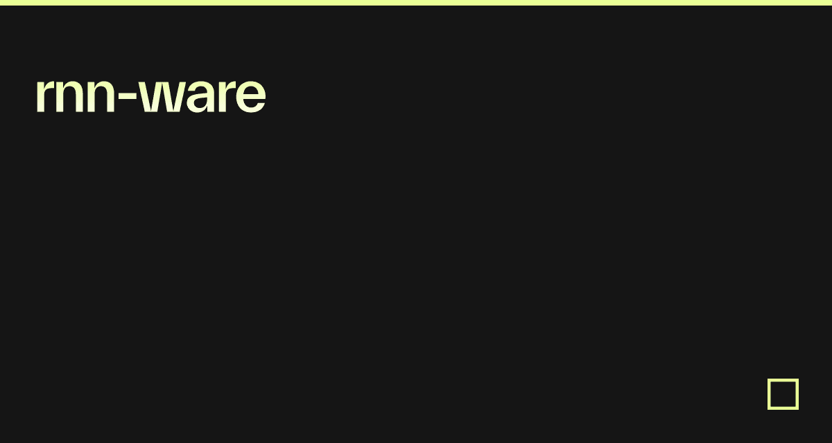 rnn-ware - Codesandbox