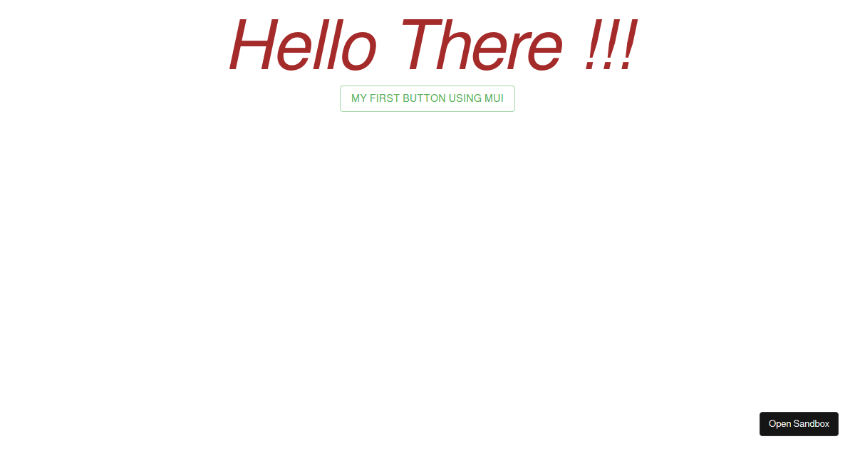 MUI - Button | Typography - Codesandbox