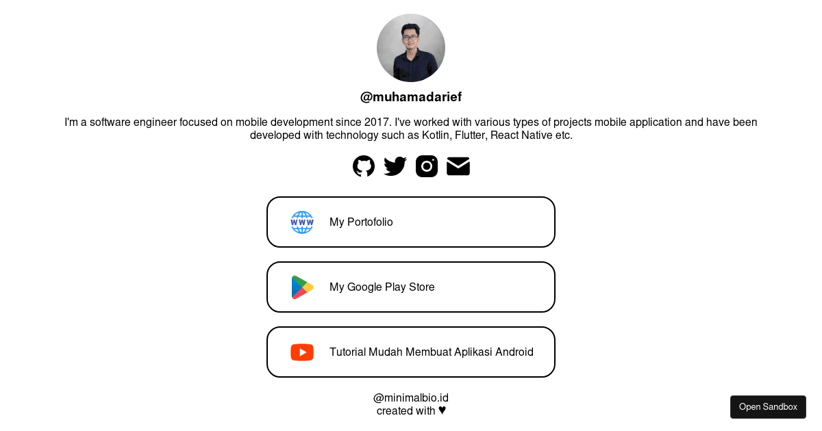 week1assignment - Muhamad Arief - Codesandbox