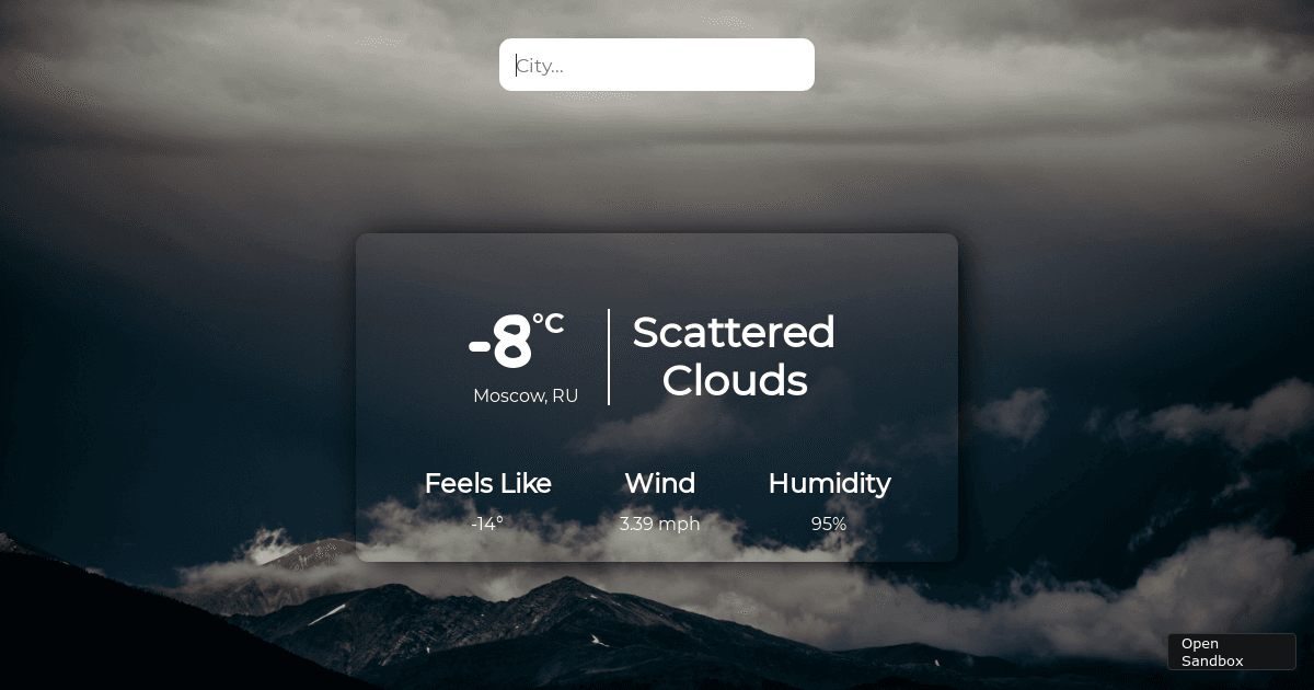 weather-app - Codesandbox