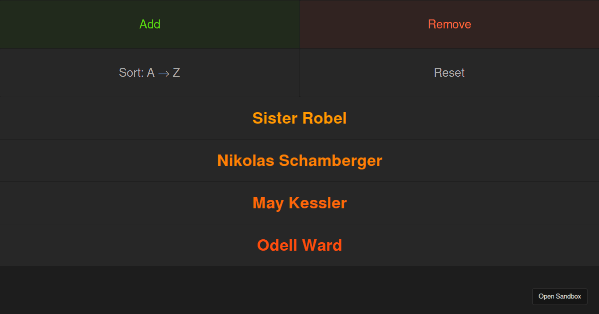 Framer Motion List Transitions Forked Codesandbox