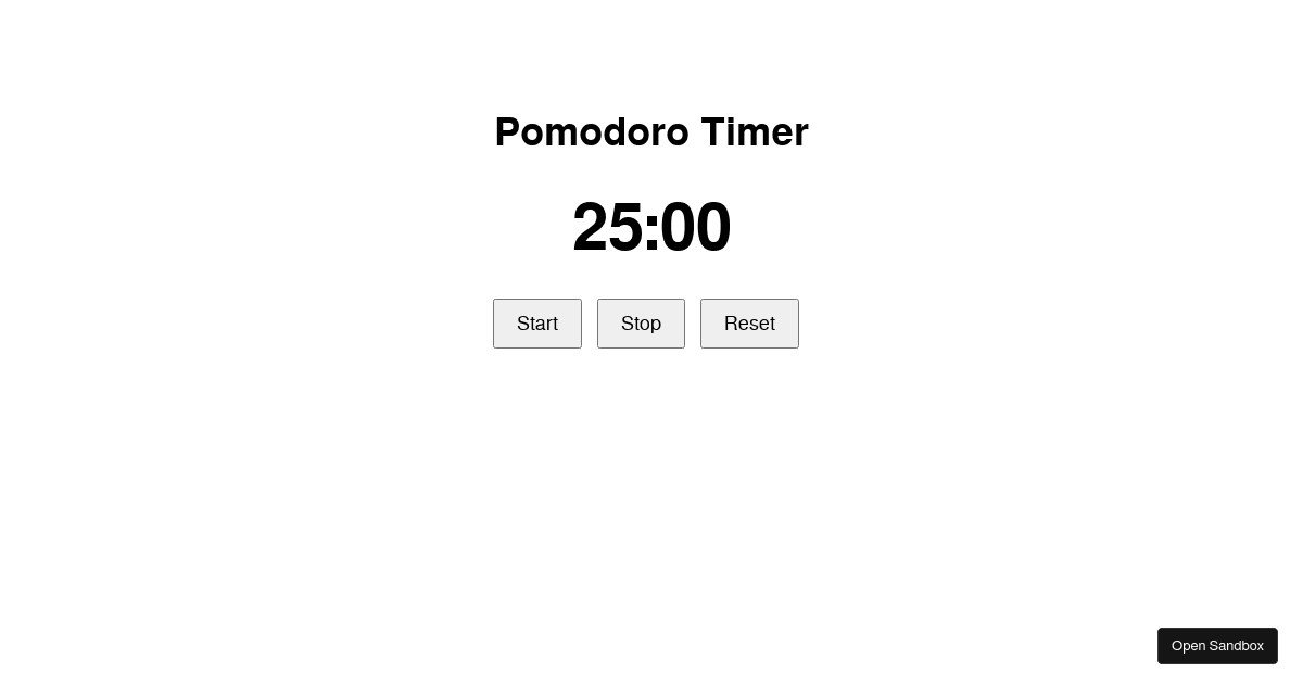 pomodoro-test - Codesandbox