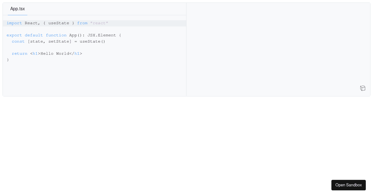 Typescript Lsp Forked Codesandbox