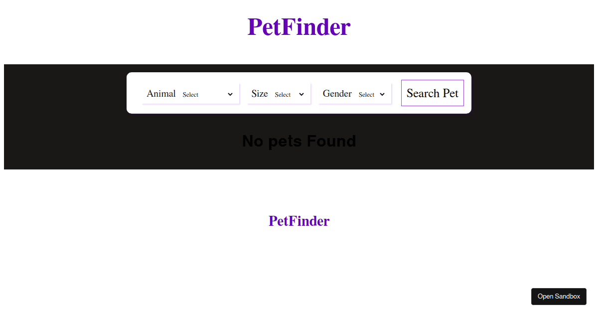 jay666-99/Petfinder - Codesandbox