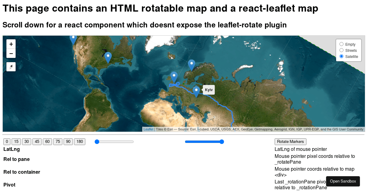react-leaflet (forked) - Codesandbox