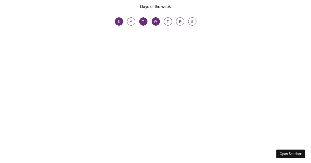 days-of-the-week-picker (forked) - Codesandbox