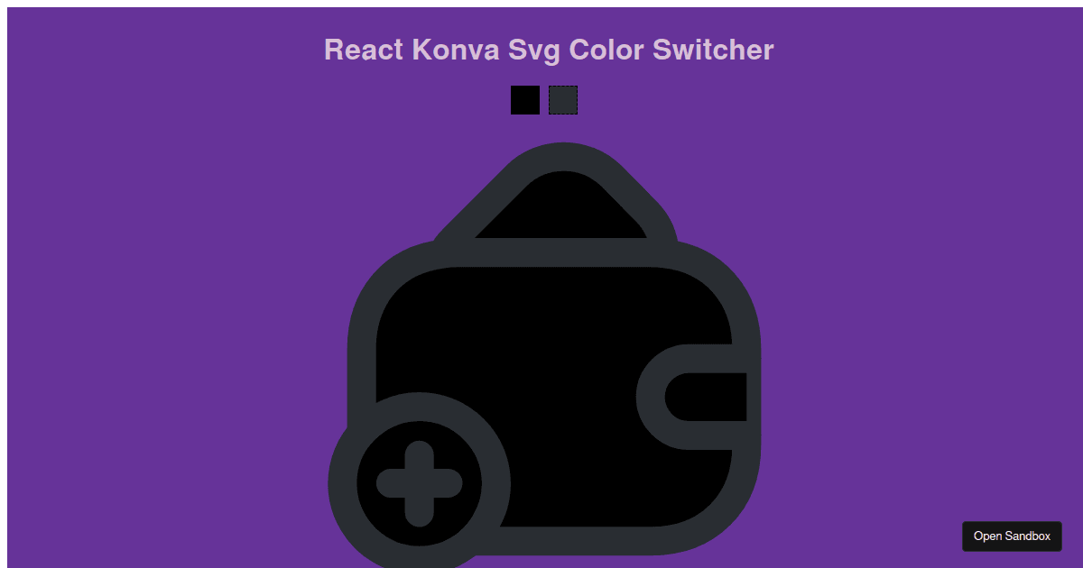 react-konva change multiple svg color (forked) - Codesandbox