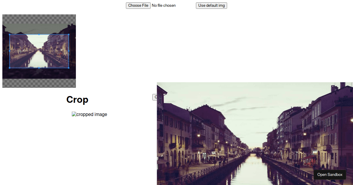 React-Cropper-Demo - Codesandbox