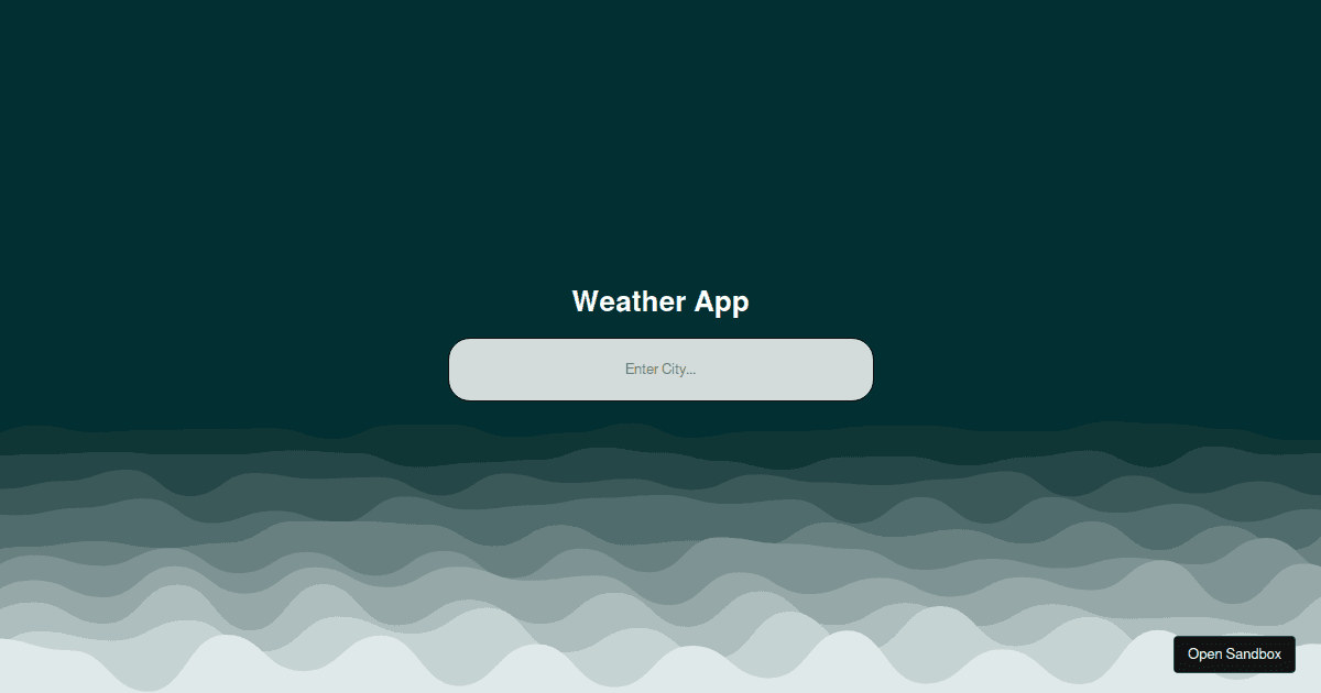 weather-app - Codesandbox