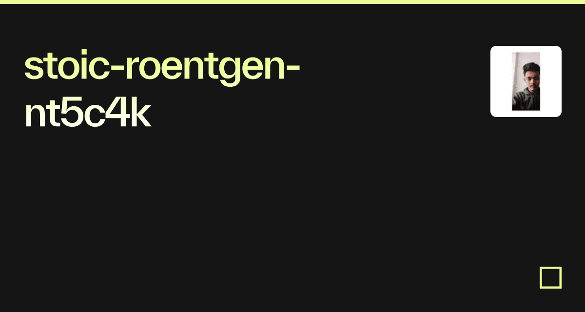 stoic-roentgen-nt5c4k - Codesandbox
