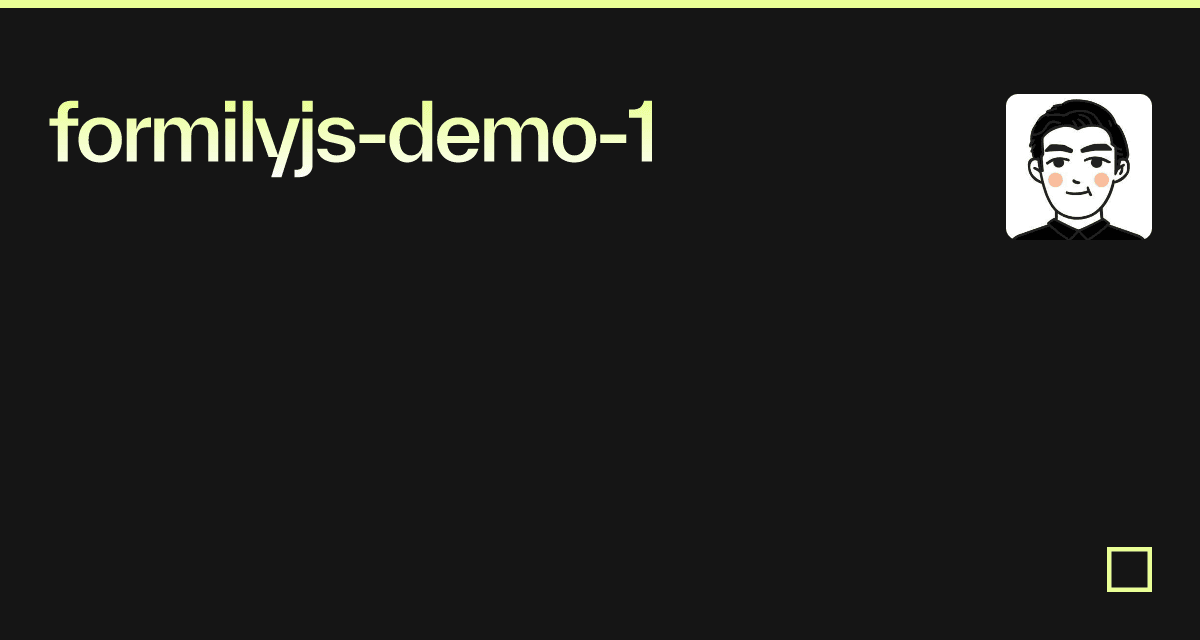 formilyjs-demo-1 - Codesandbox