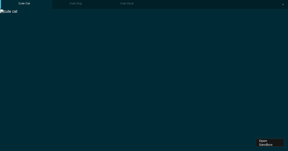 react draggable tabs (forked) - Codesandbox