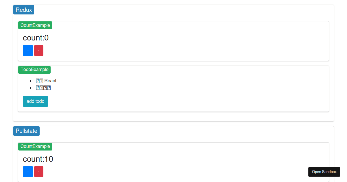React Status Example Codesandbox