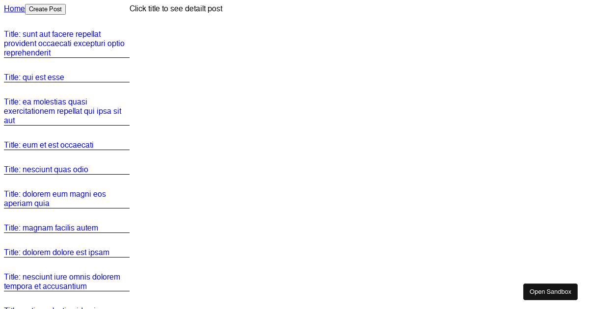 Fetch Forked Codesandbox