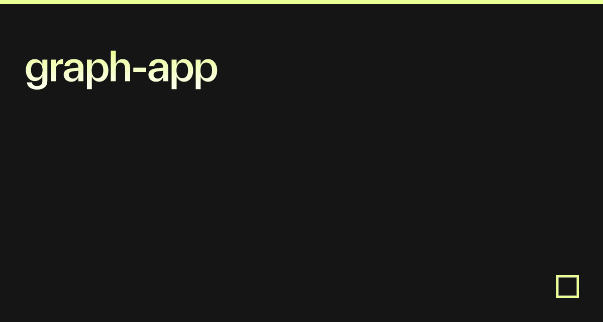 graph-app - Codesandbox