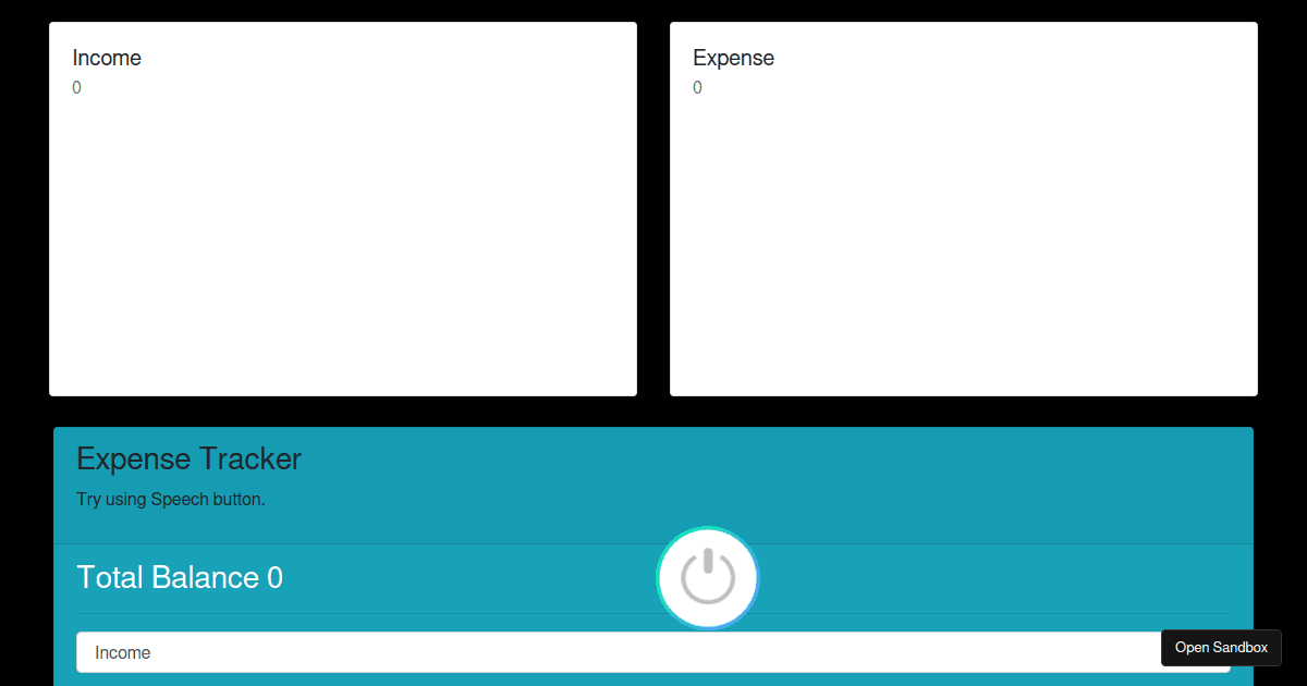 my-expense-tracker - Codesandbox