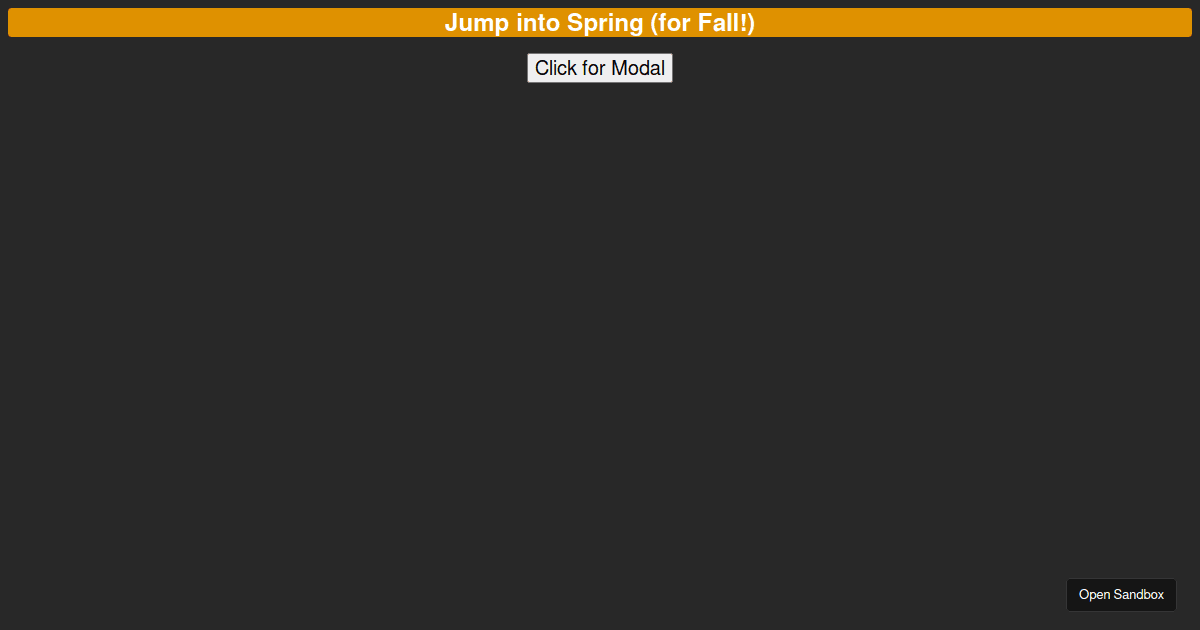 react-spring-4-useTransition-Modal-v9 - Codesandbox