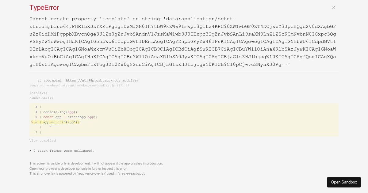 Vue.js Playground (forked) - Codesandbox