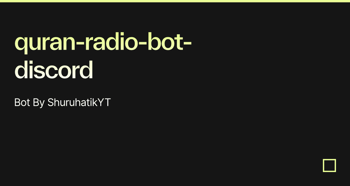 quran-radio-bot-discord - Codesandbox