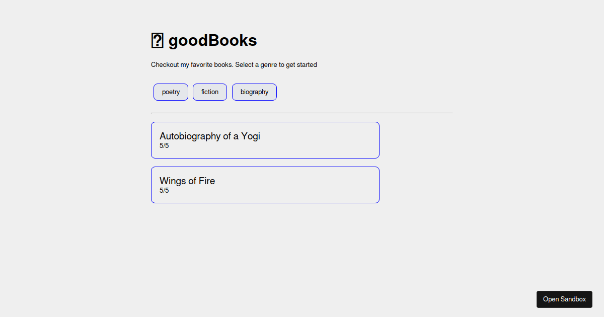 recommendation-app - Codesandbox