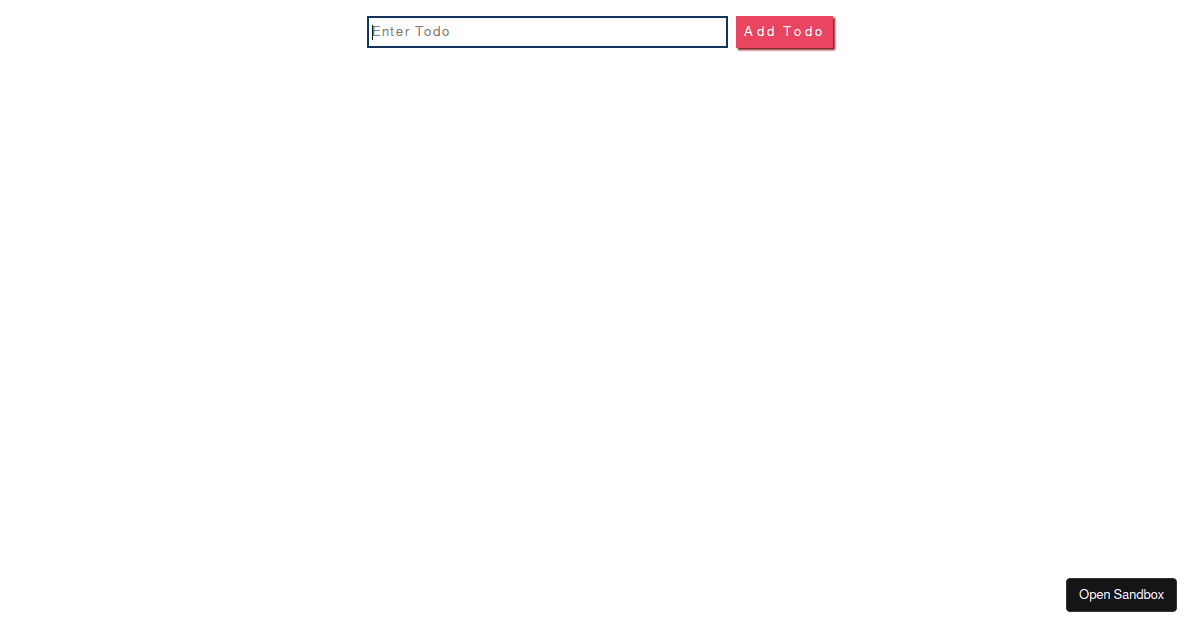 todo/strikethrough - Codesandbox