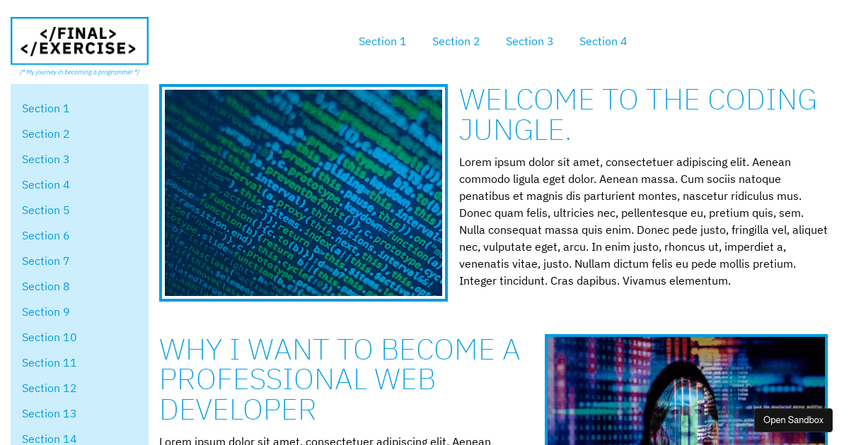 final-exercise - Codesandbox