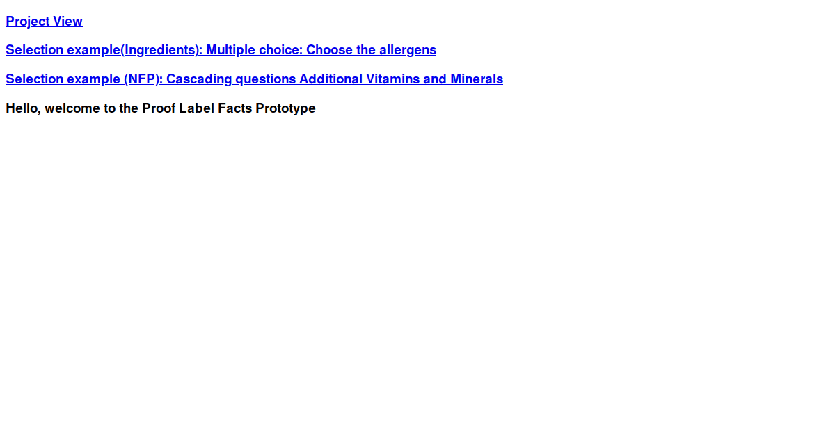 Proof Label Facts Prototype - Codesandbox