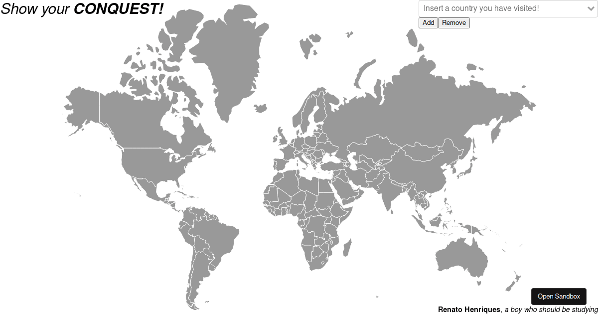 Vue World Map - Codesandbox