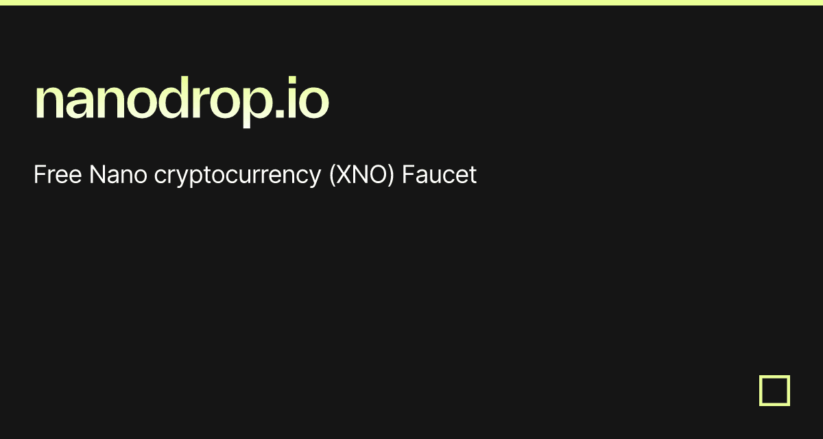 nanodrop.io - Codesandbox