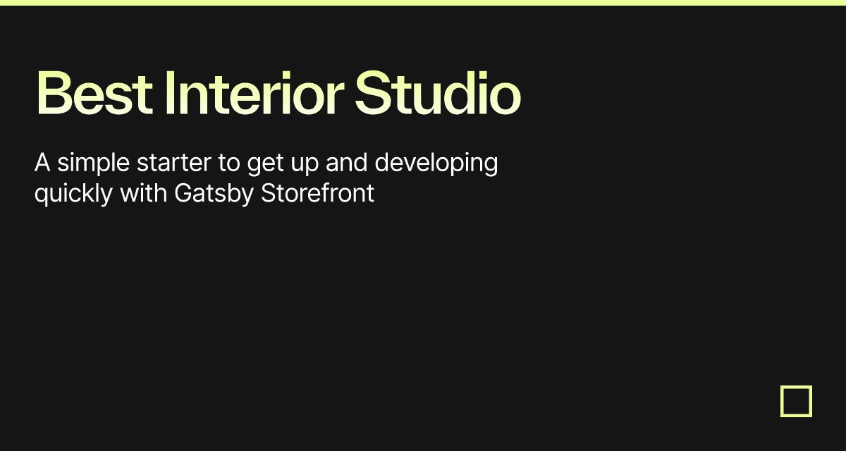 Best Interior Studio - Codesandbox