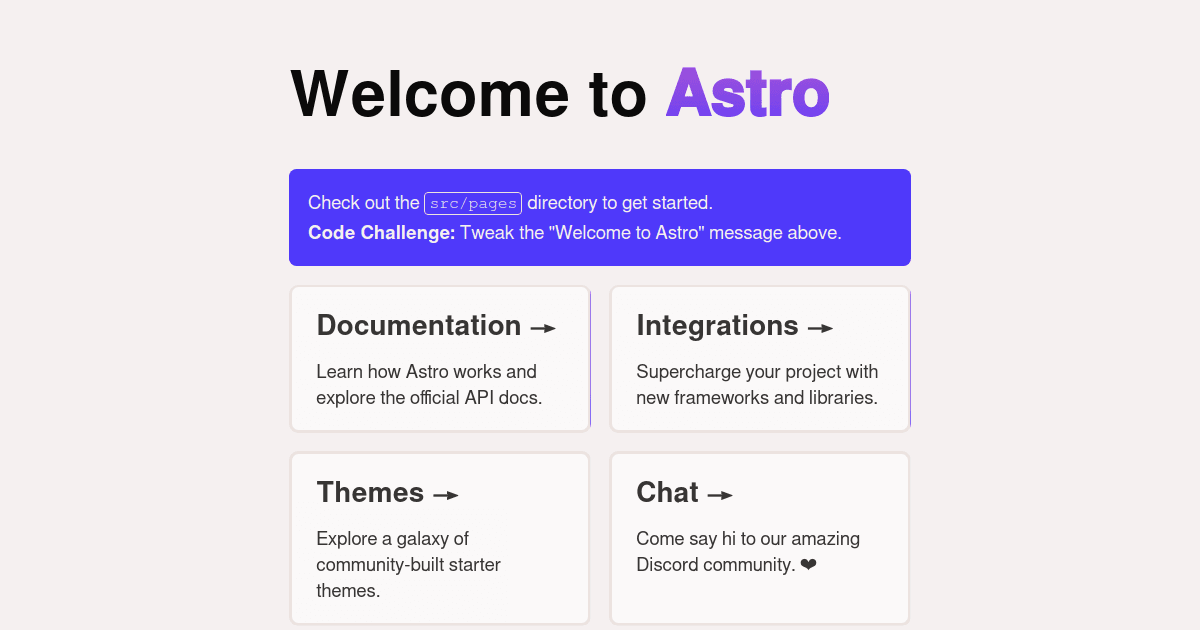 astro.build - Codesandbox