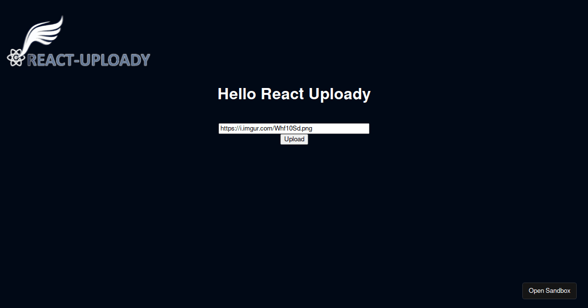 react-uploady-base64 - Codesandbox