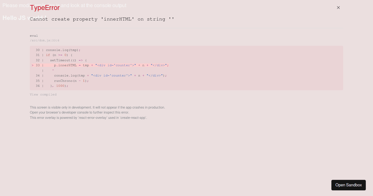 Tp Intro Js Correction Codesandbox