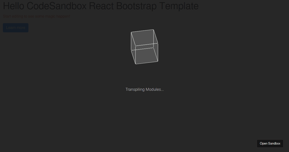 react-bootstrap-template - Codesandbox