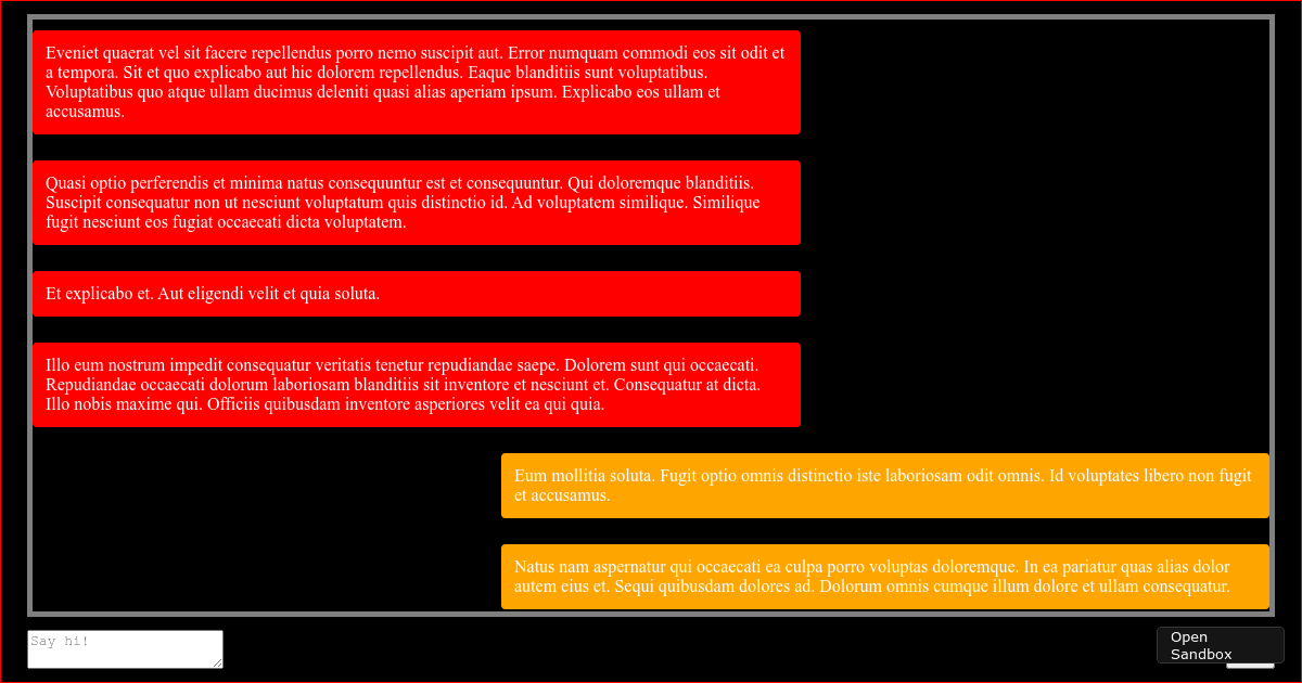 React-virtuoso v1 chat (forked) - Codesandbox