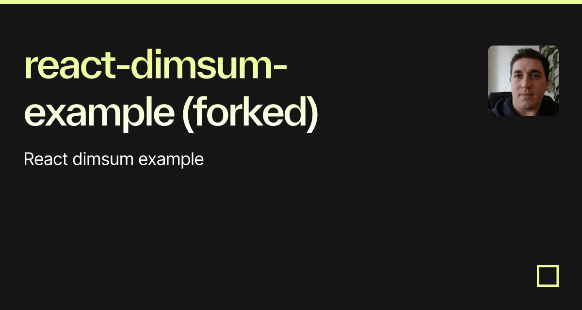 react-dimsum-example (forked) - Codesandbox
