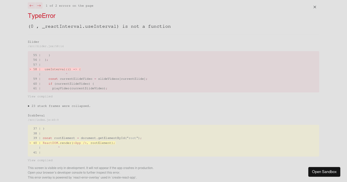 Reactjs Playground Forked Codesandbox