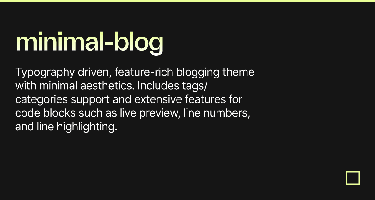minimal-blog - Codesandbox