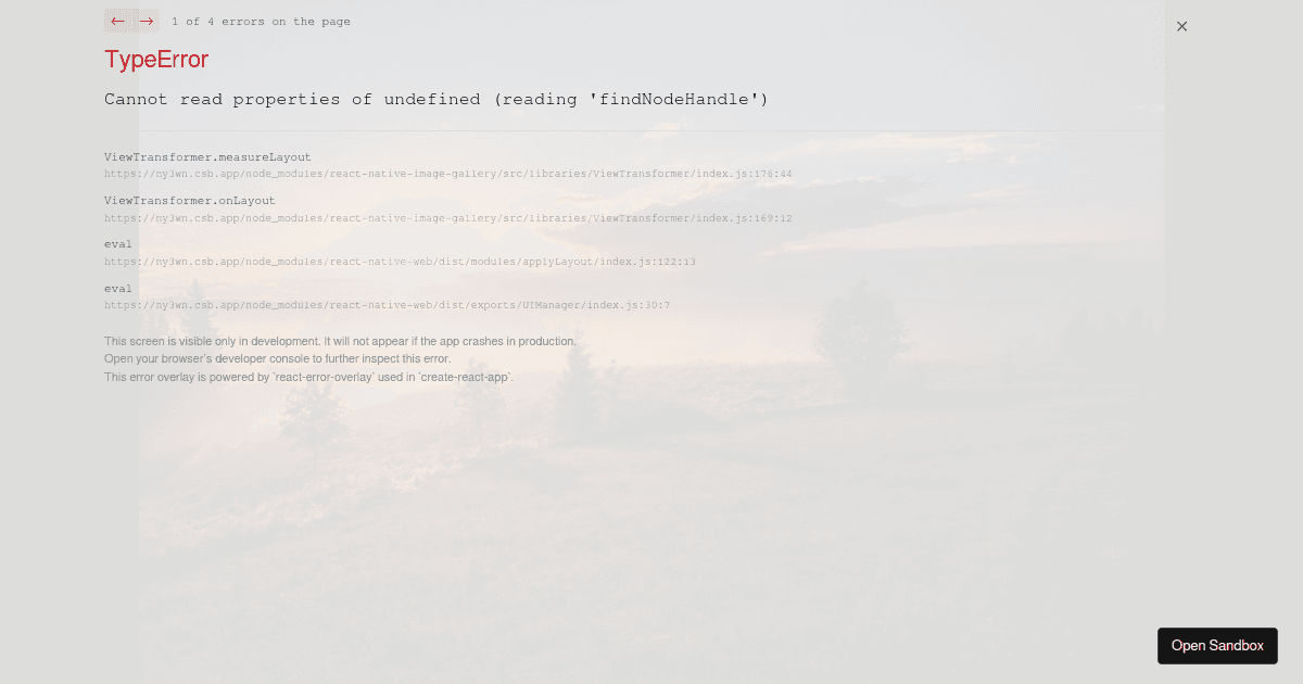React Native Codesandbox 