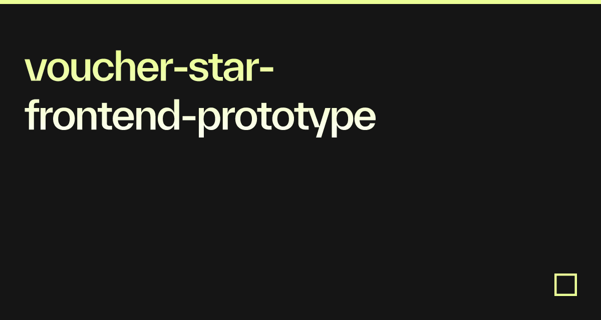 voucher-star-frontend-prototype - Codesandbox